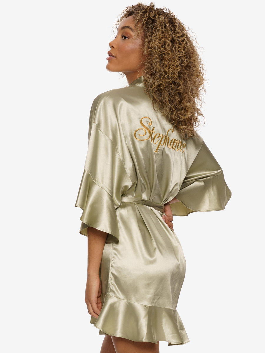 Ruffle Kimono Olive – Le Olive