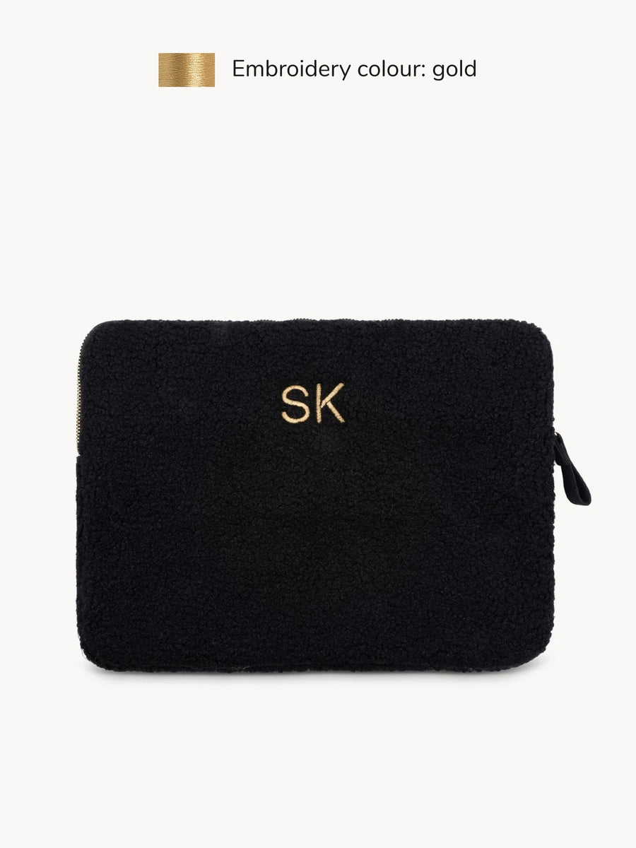 Teddy Laptop Pouch Midnight Black – Le Olive