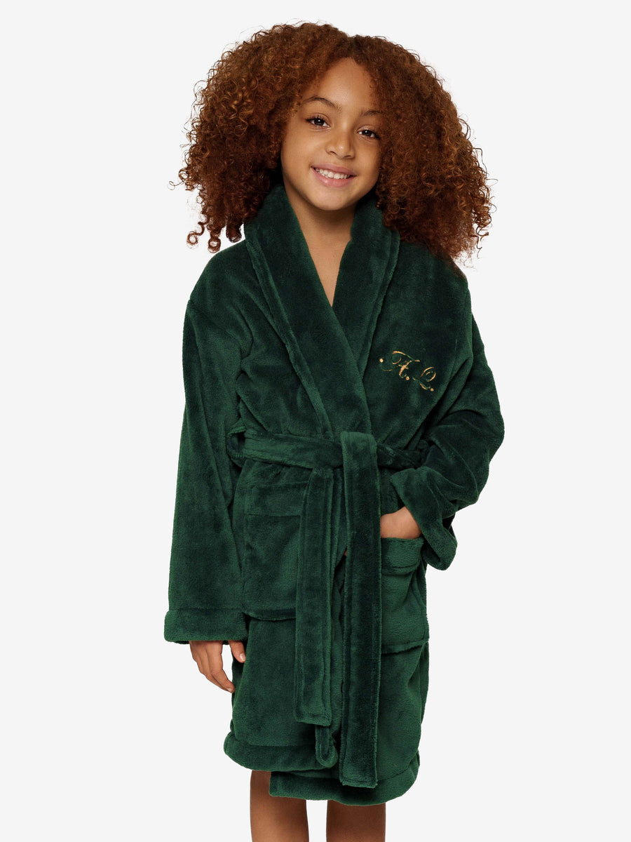 Badjas Emerald Green Kids – Le Olive